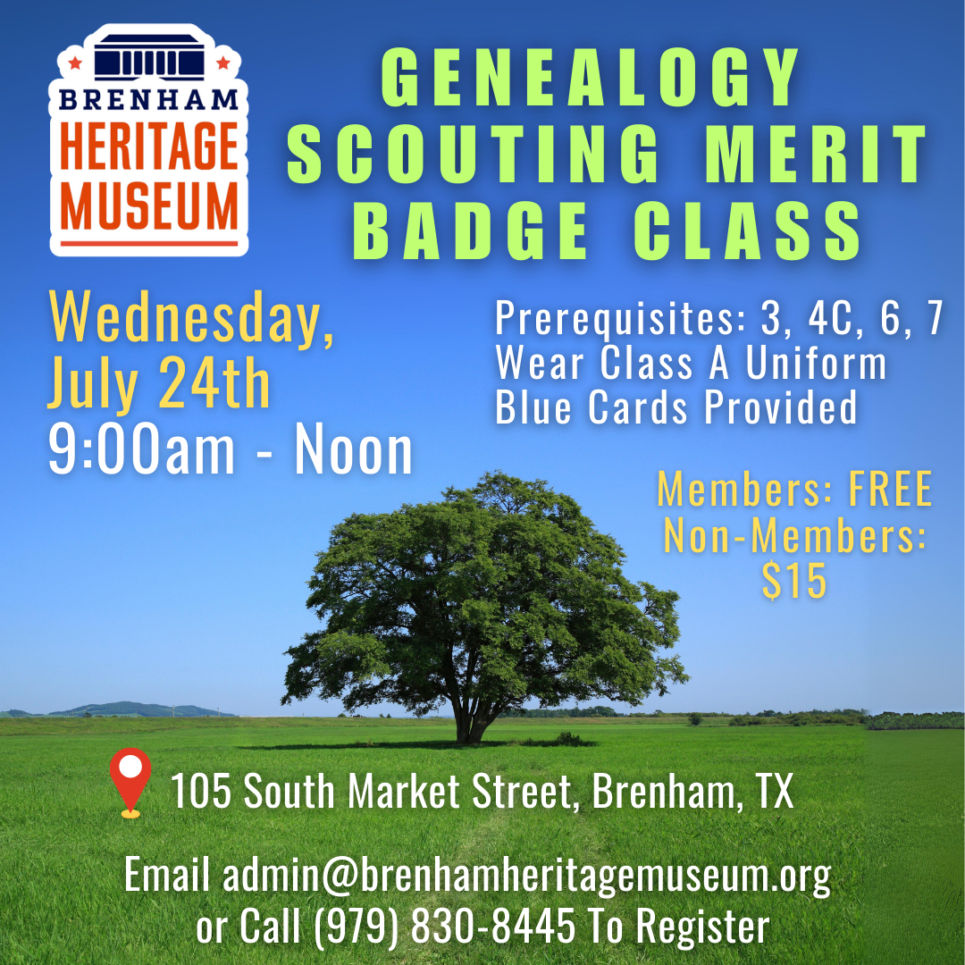Upcoming Events | Brenham Heritage Museum